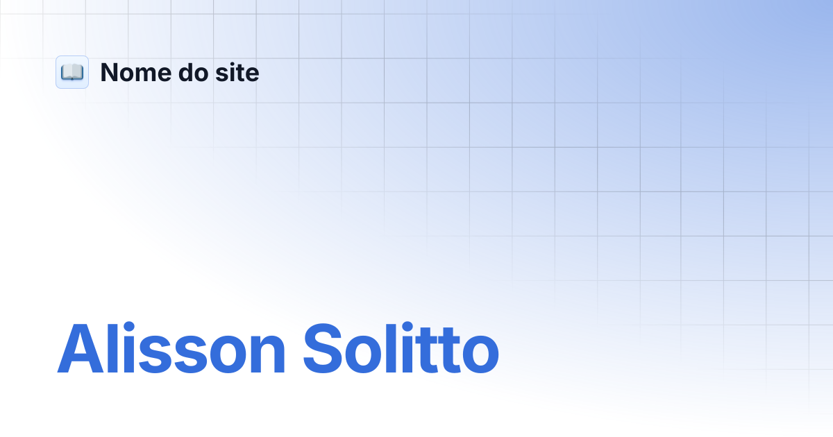 Alisson Solitto | Blog - Alisson Solitto
